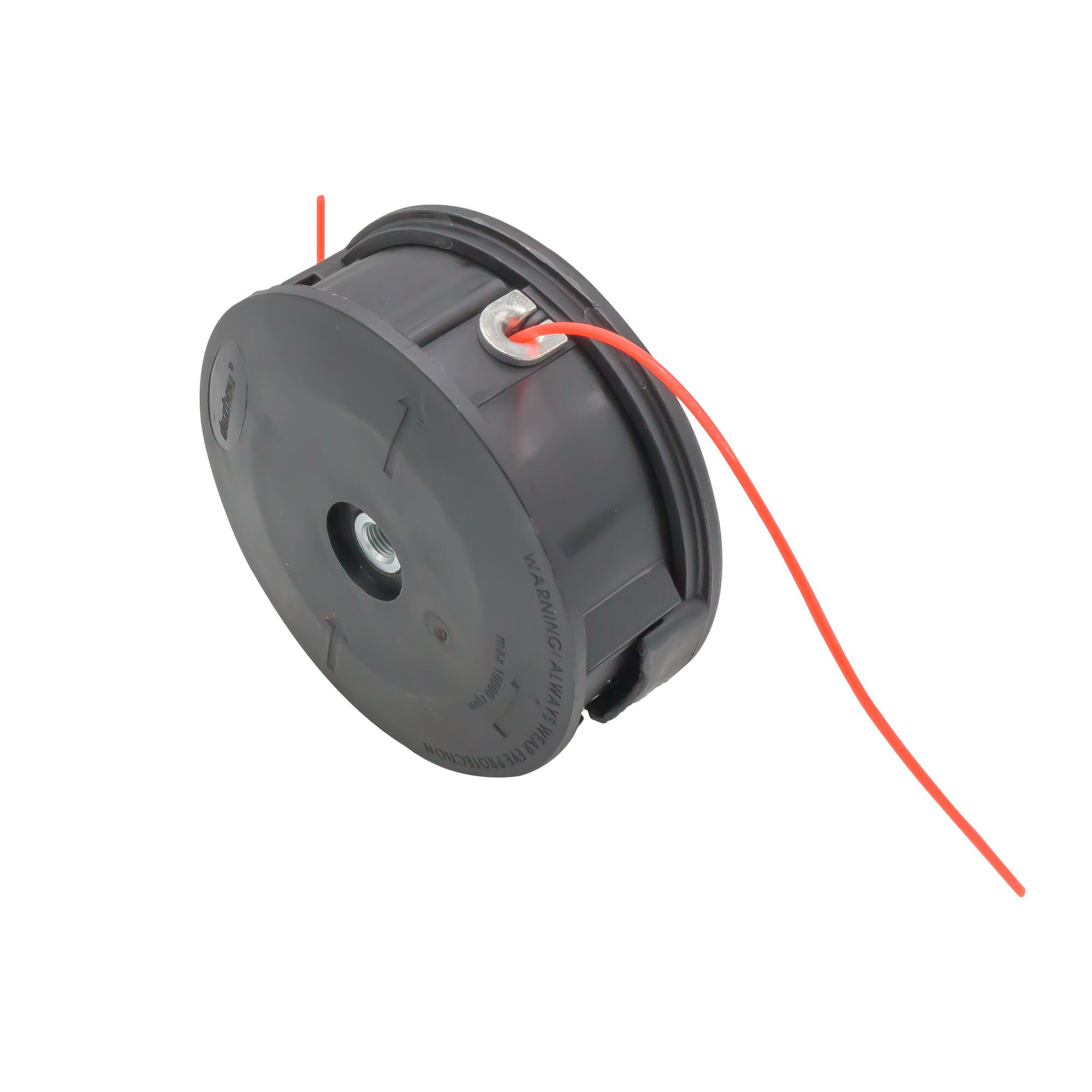 Tambur cu fir pentru motocoasae negru/rosu buton metal, filet M9 pas 1. ...