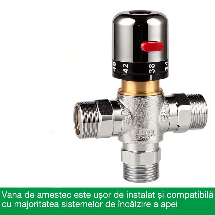 Vana de amestec termostatica, Nivazo, protectie antioparire, reglabila ...