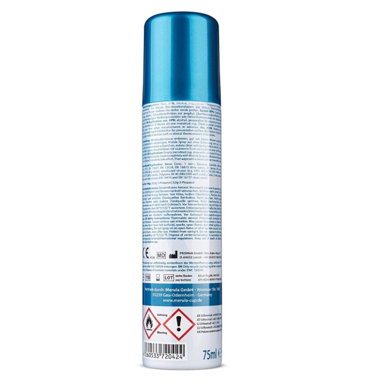 Spray pentru curatarea si dezinfectarea cupelor menstruale Merula, 75 ...