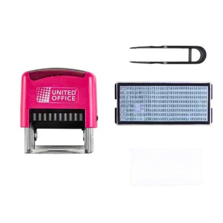 Stampila Personalizabila Dreptungiulara, Culoare Roz - eMAG.ro