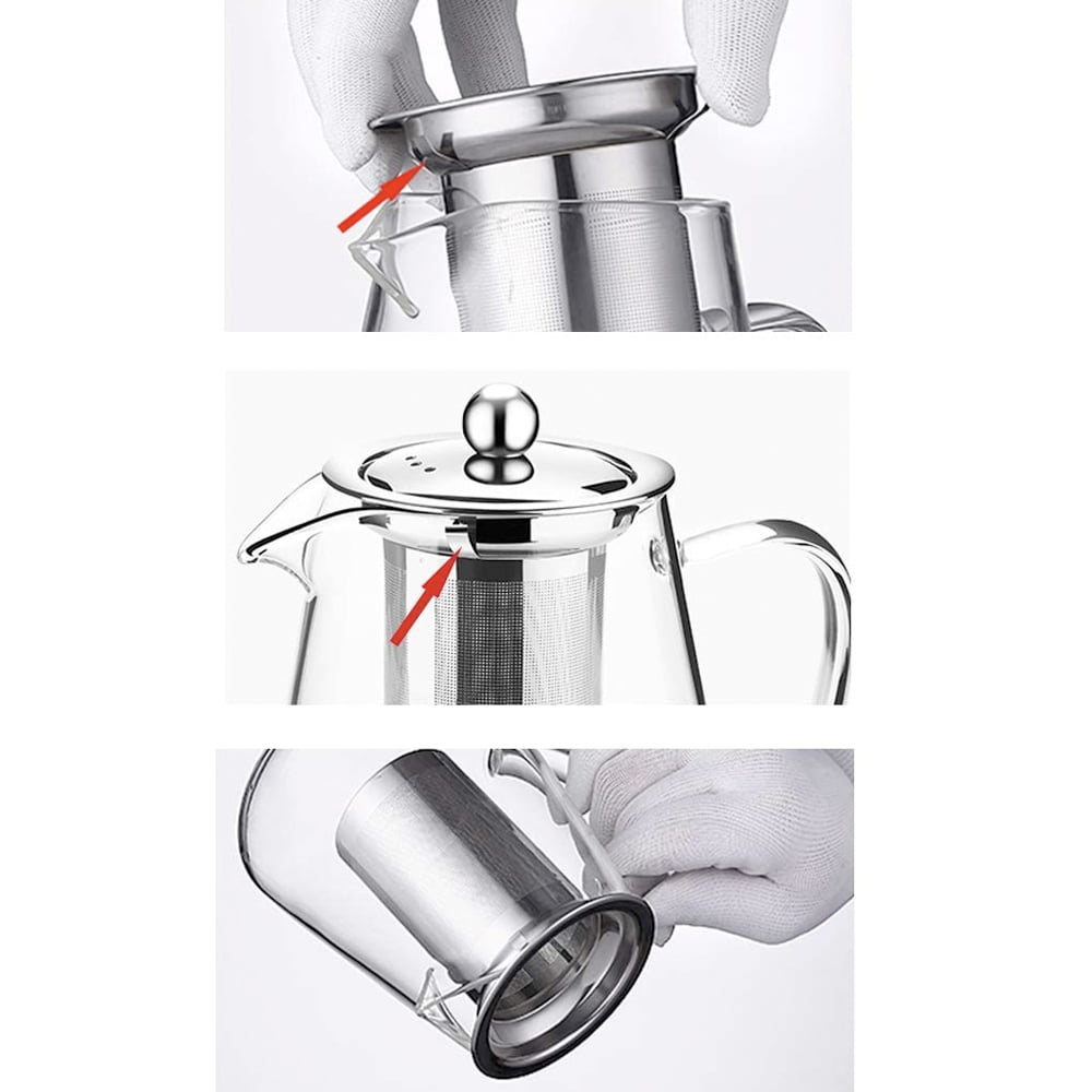 Set 2 ceainice cu infuzor Quasar & Co.®, 800 ml, recipiente pentru ceai ...