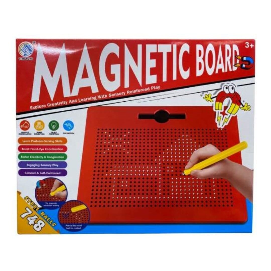 Tablita de desen cu magneti, Magnetic Board, 748 bile magnetice ...