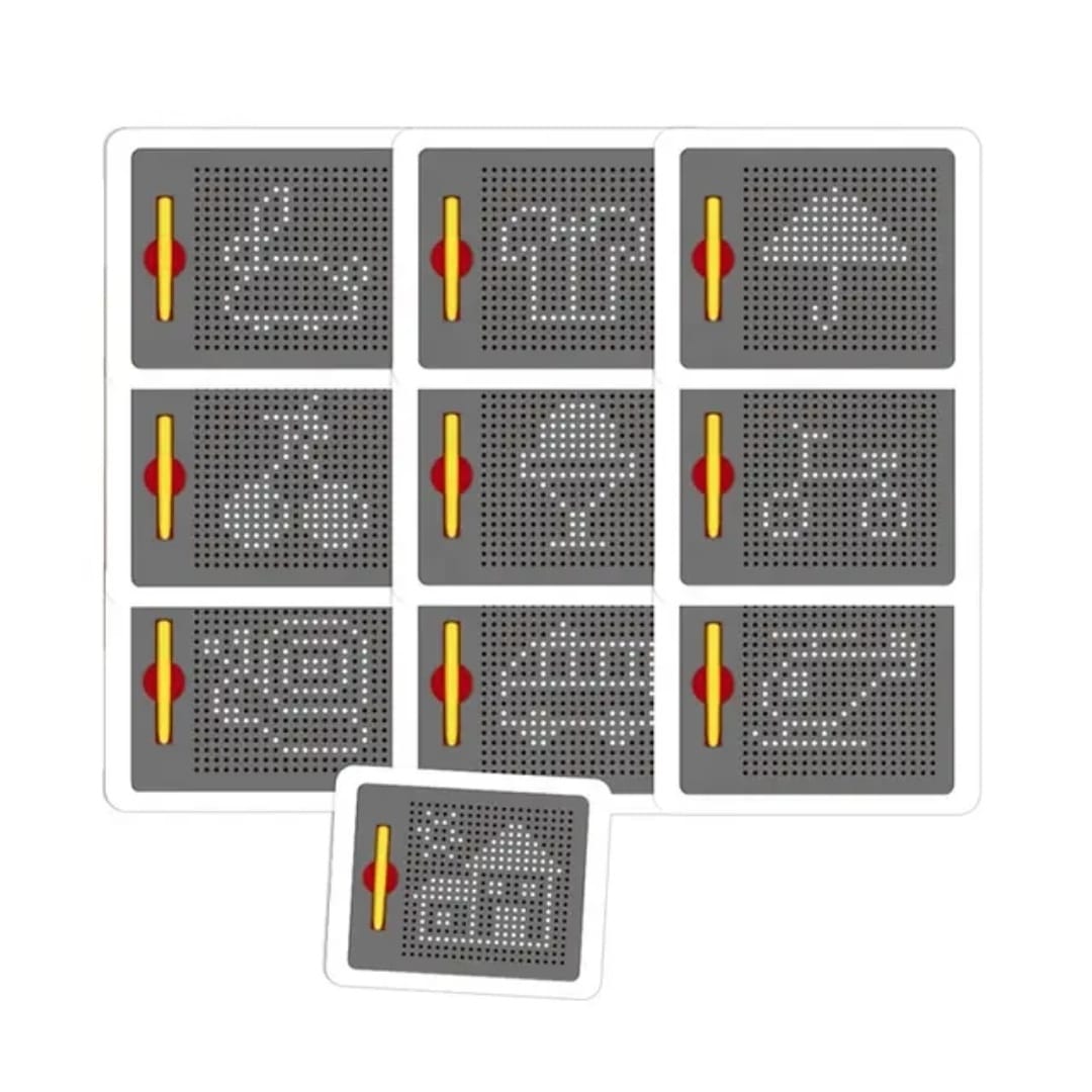 Tablita de desen cu magneti, Magnetic Board, 748 bile magnetice ...