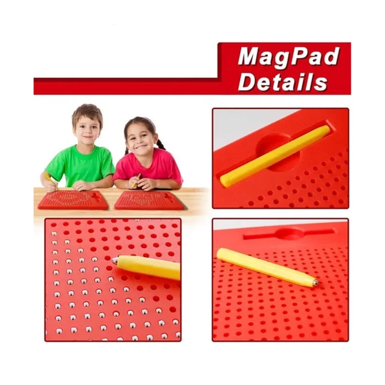 Tablita de desen cu magneti, Magnetic Board, 748 bile magnetice ...