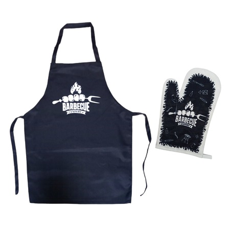 Set sort si manusa pentru gratar,, Barbecue expert'', negru - eMAG.ro