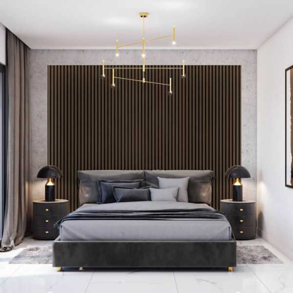 Set Riflaj decorativ pentru perete sau tavan, Nuc, 22x70x2750 mm, 8 ...