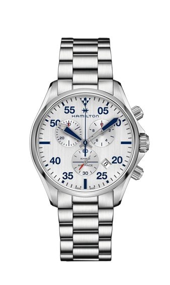 Ceas barbati/dama, Hamilton, Otel, 44 mm, Argintiu - eMAG.ro