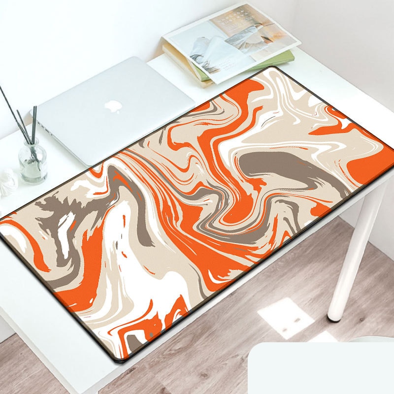 Mousepad Gaming Liquid, Crem Multicolor, Waterproof, 70 x 30 cm - eMAG.ro