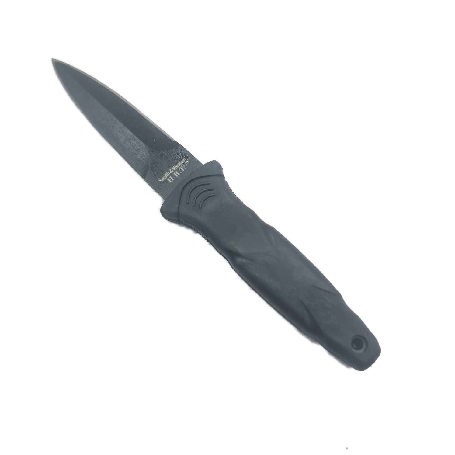 Cutit Tactic cu Lant, Teaca cu Prindere Curea, Tais Dublu, 19 cm, Negru ...