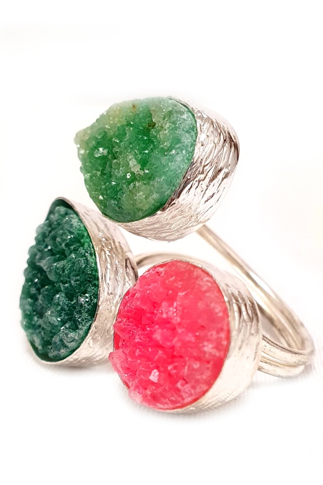 Inel Argint handmade cu Calcedonie naturala reglabil - eMAG.ro