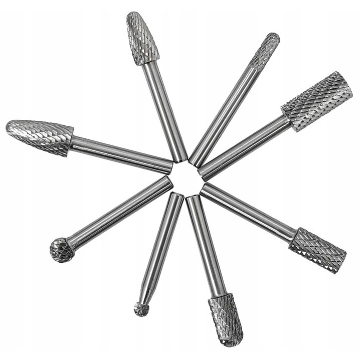 Set 8 freze HSS 6mm pentru metal (V05040) - eMAG.ro