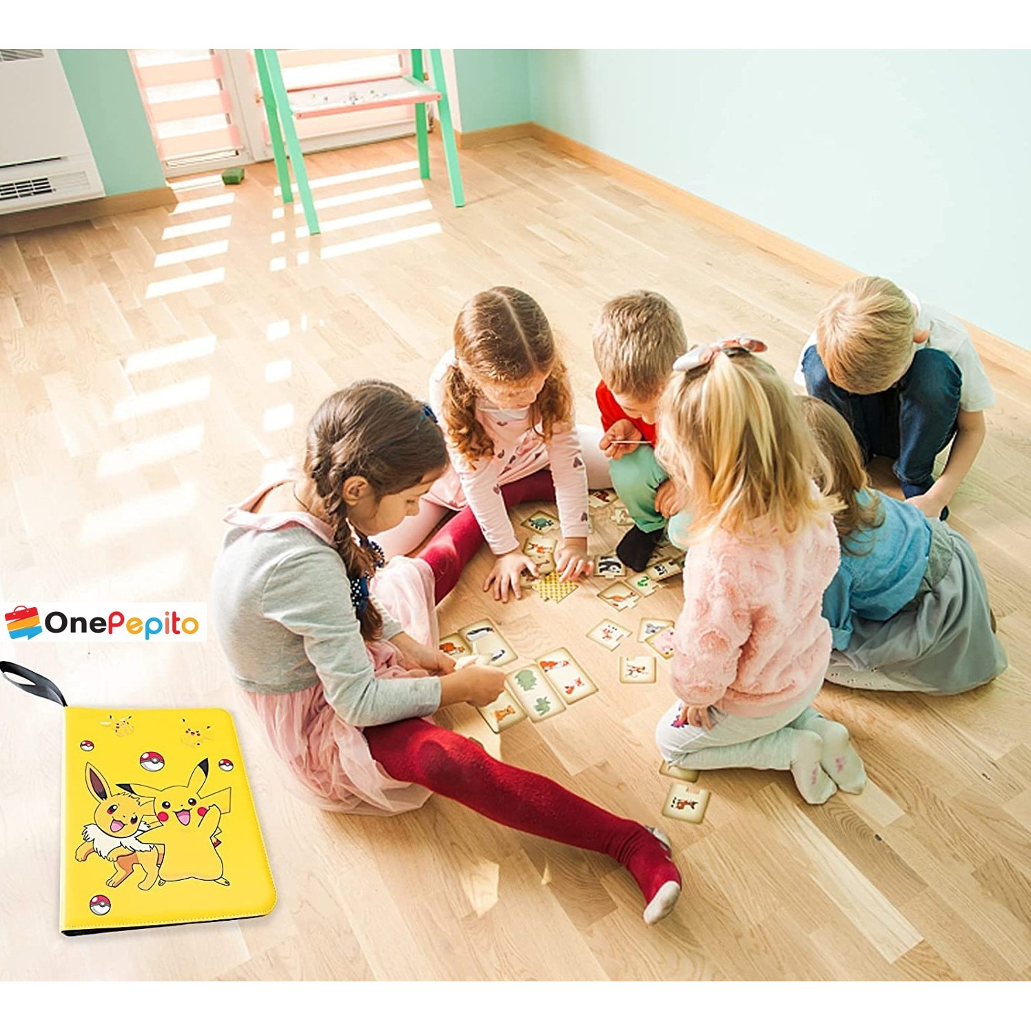 Album Pokemon, 50 pagini, pentru 400 cartonase, cu fermoar, Galben ...