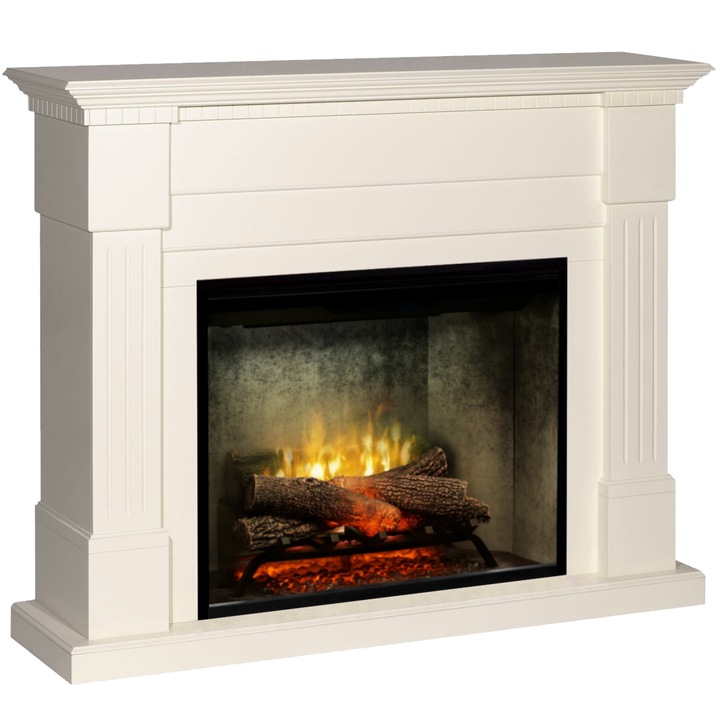 Semineu electric Essex Vanilie cu focar electric 3D Dimplex Revillusion ...