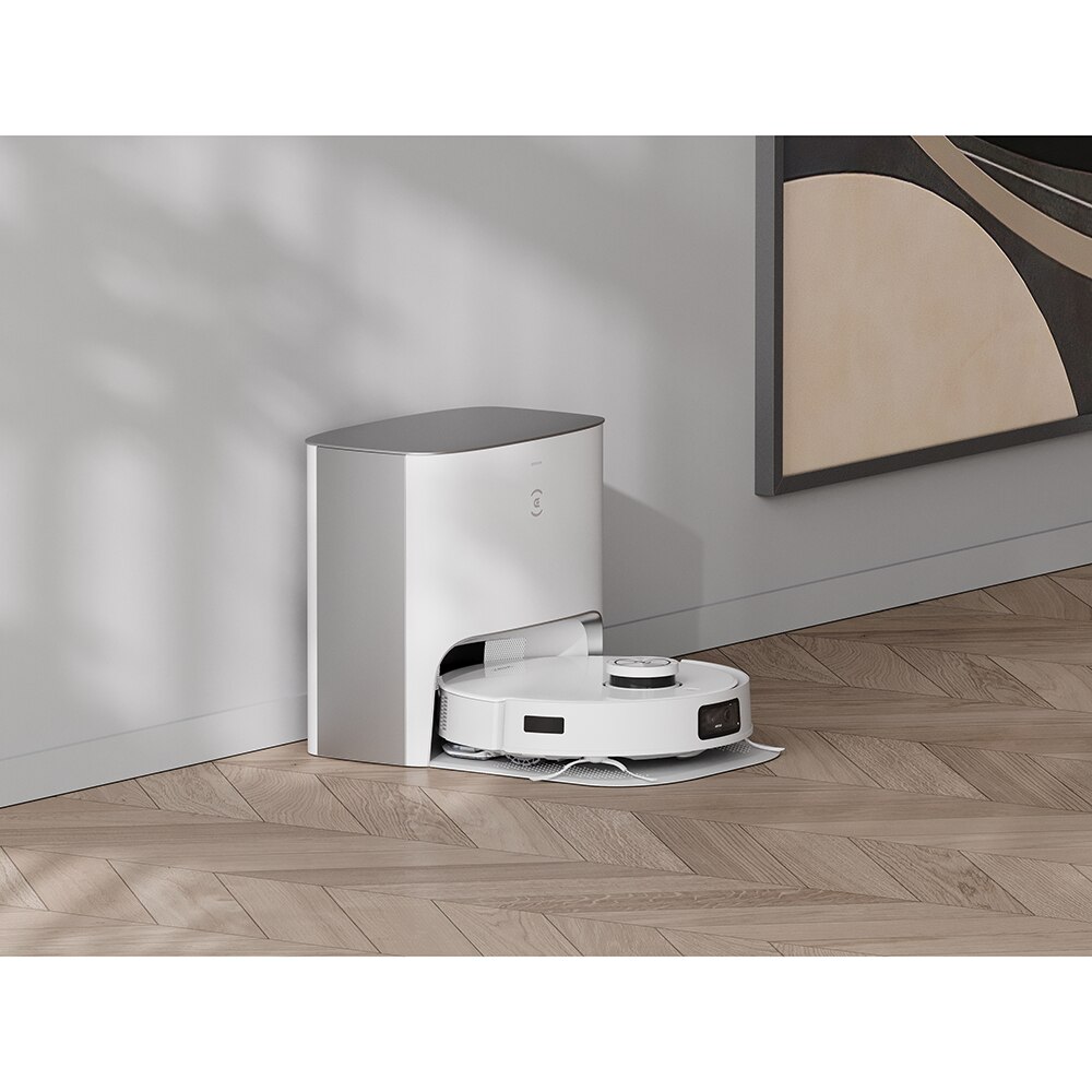 Robot de aspirare DEEBOT T10 PLUS Ecovacs, statie de golire automata, AIVI 3.0, True Mapping 2.0 ...