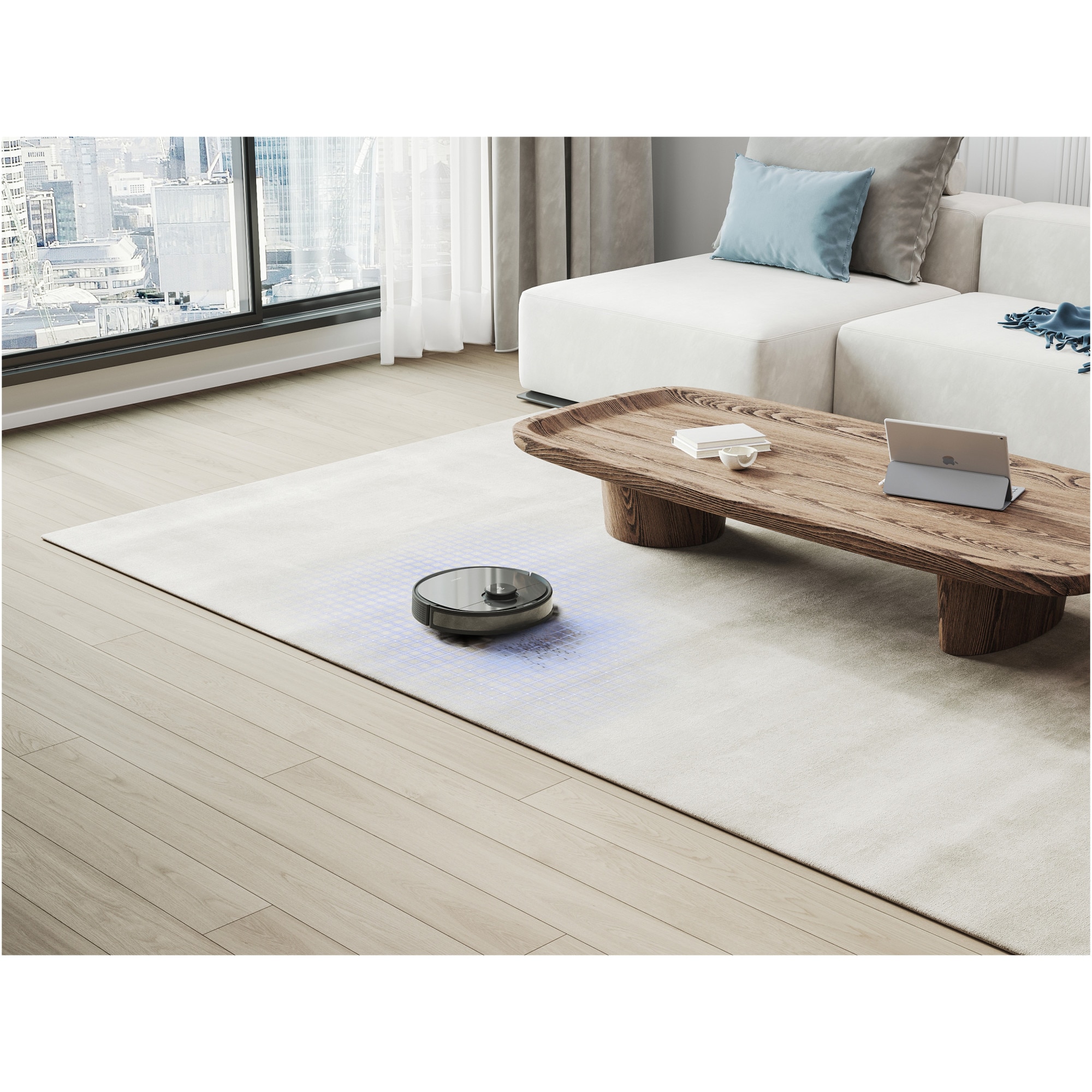 Робот прахосмукачка DEEBOT N8 Ecovacs, True Mapping 1.0, Всмукателна ...