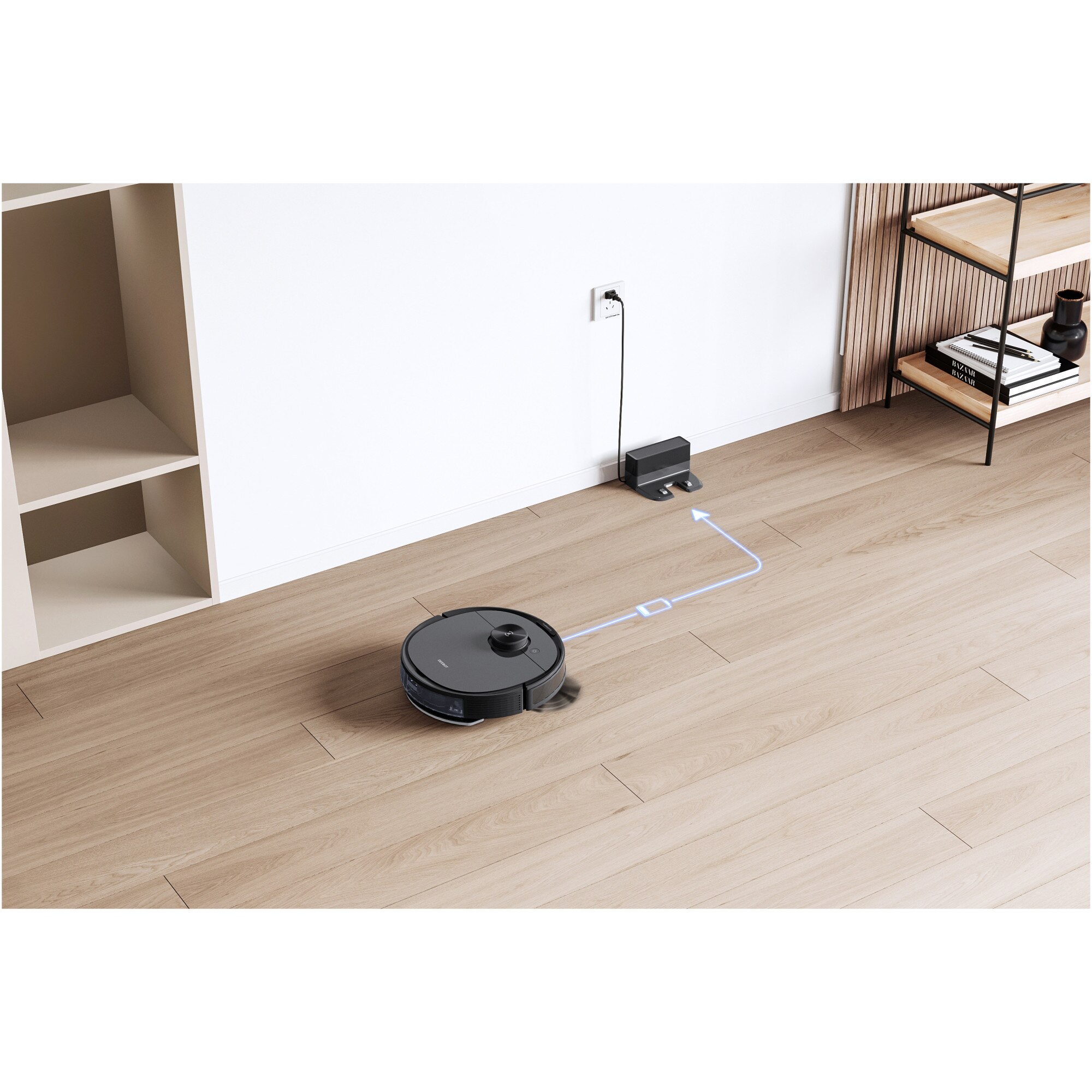 Робот прахосмукачка DEEBOT N8 Ecovacs, True Mapping 1.0, Всмукателна ...