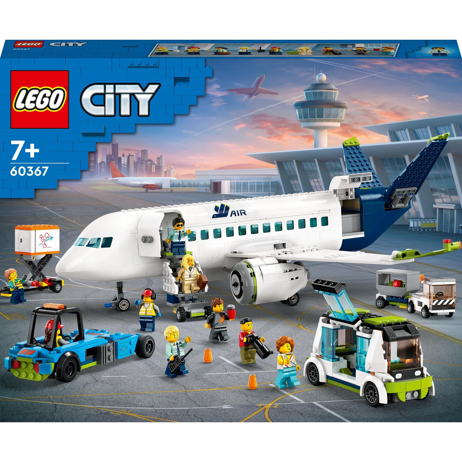 LEGO® City - Пътнически самолет 60367, 913 части - eMAG.bg