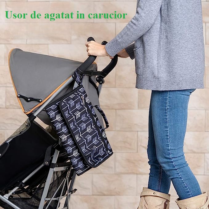 Geanta bebelusi pentru schimbat scutece si infasat, IntellHub ...