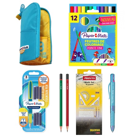 Set mixt Papermate, Rotring, Aristo penar textil matlasat tip sleeve ...