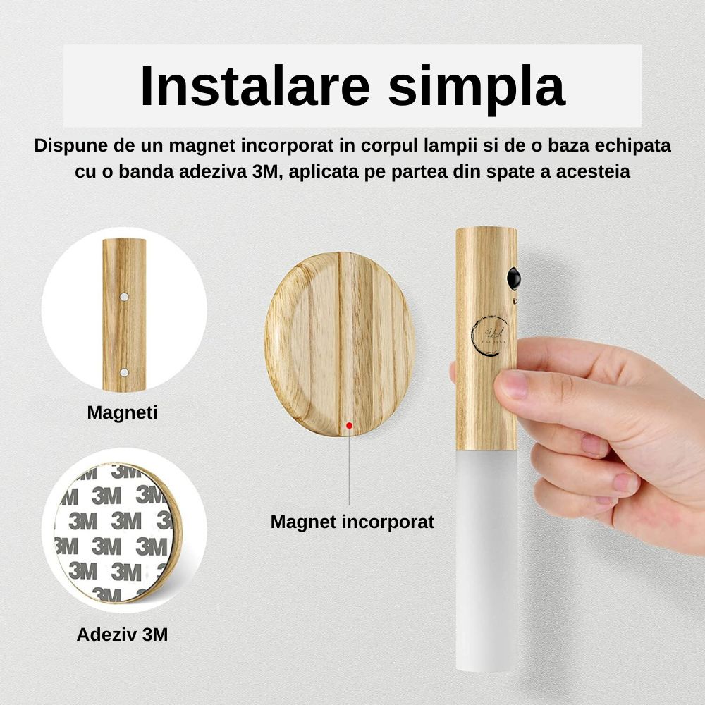 Lampa inteligenta cu lumina Warm Light LED de 2700-3000k, Moderna ...