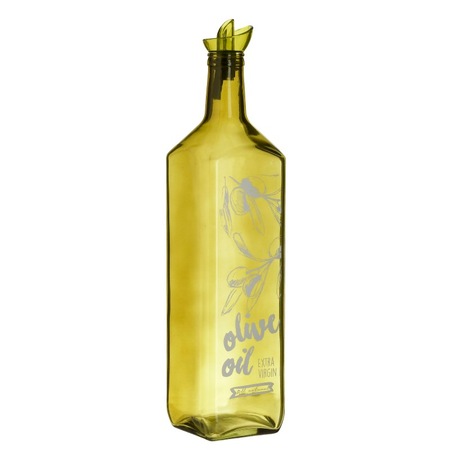 Sticla pentru ulei de masline, Inart, 1 l, 8 x 33 x 8 cm, Verde - eMAG.ro