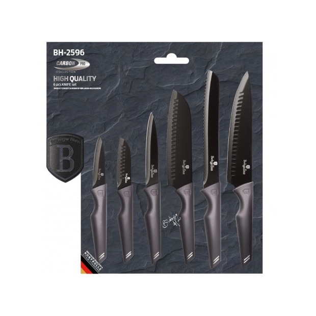 Set cutite 6 piese Carbon Pro Berlinger Haus BH 2596 - eMAG.ro