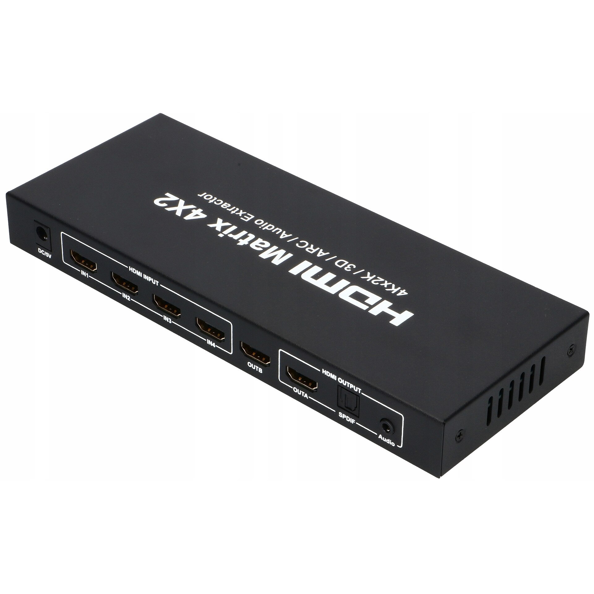 Switch HDMI 4x2, PAWONIK, UltraHD, 4K, negru - eMAG.ro