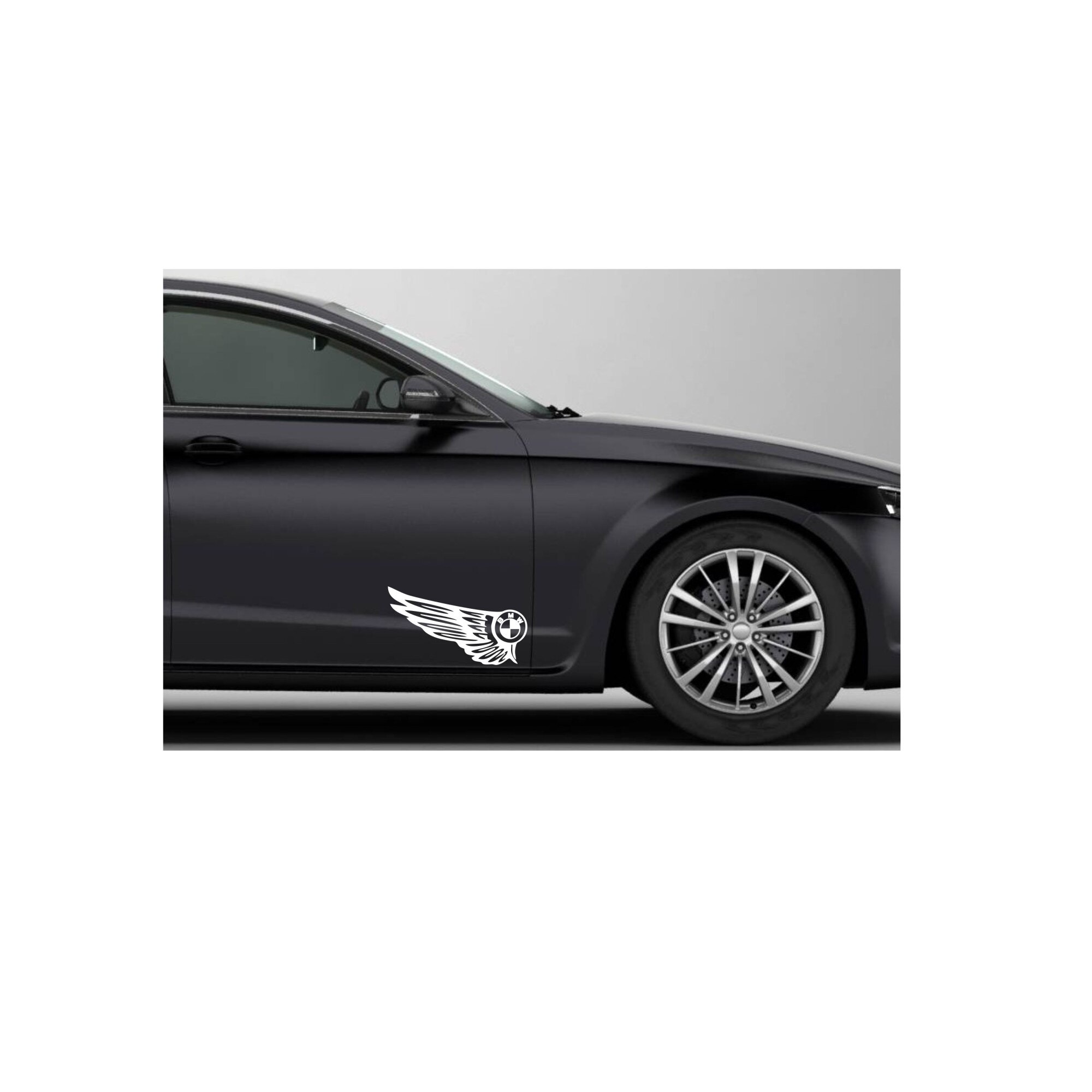 Sticker auto BMW, aripi, set, alb - eMAG.ro