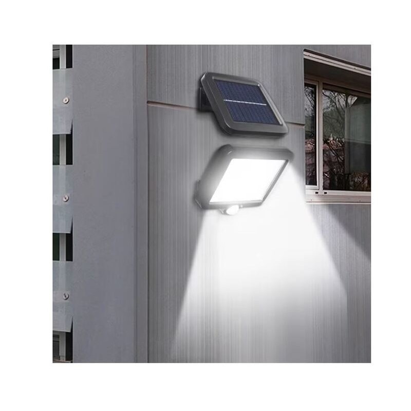 Set 2 lampi solare cu panou solar Dalys®, 6 COB, putere 250 W, cu ...