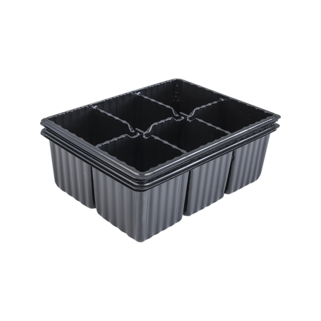 Set 4 x Tava pentru rasaduri, Hydrostab, Plastic, 17.5 x 13.5 x 5.5 cm ...