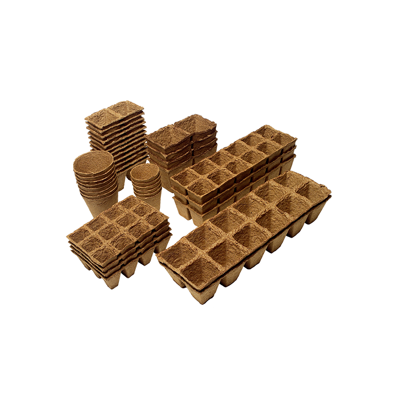 Set ghivece pentru rasaduri, Hydrostab, Turba, 12x17x5.5 cm, Maro - eMAG.ro