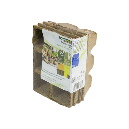 Set ghivece pentru rasaduri, Hydrostab, Turba, 12x17x5.5 cm, Maro - eMAG.ro