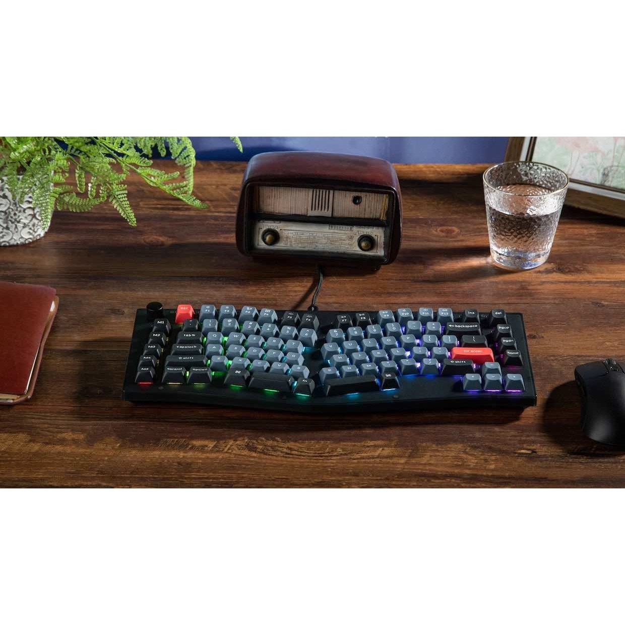 Keychron V10 Gaming Mechanical Keyboard, Alice Layout QMK/VIA Knob ...
