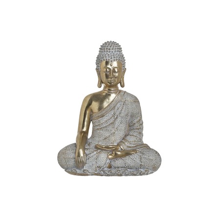 Statueta decorativa Buddha din rasina, 24x14x30 cm, Golden-White - eMAG.ro
