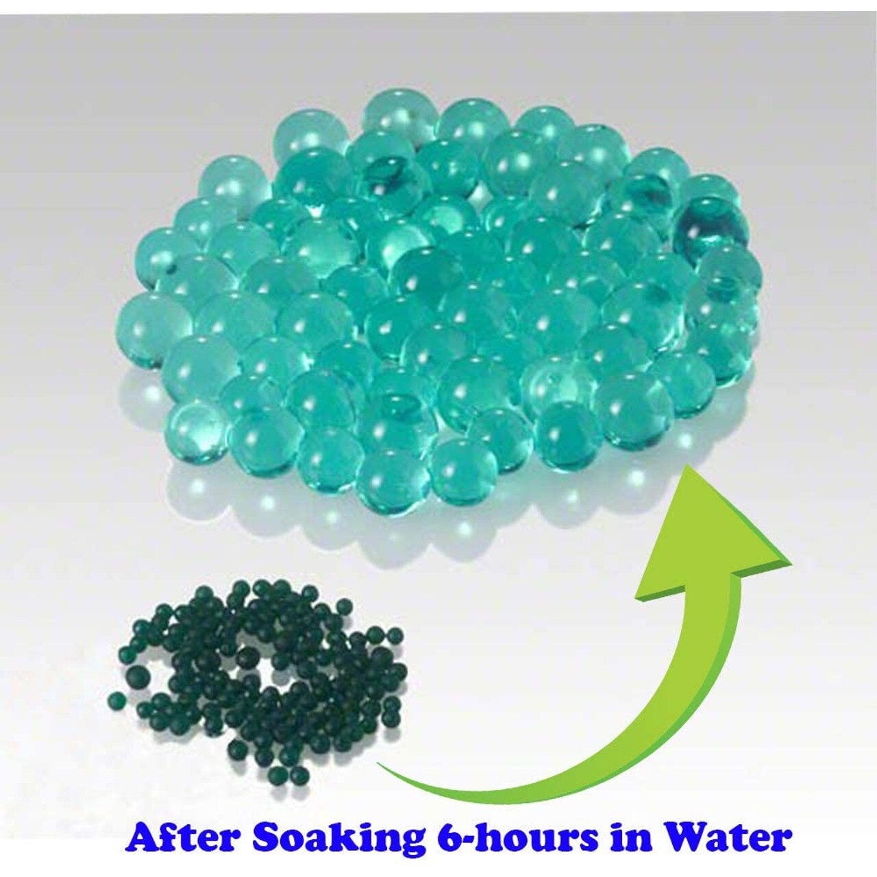 Bile decorative din hidrogel, bleu turqoise, 10g, biodegradabile - eMAG.ro