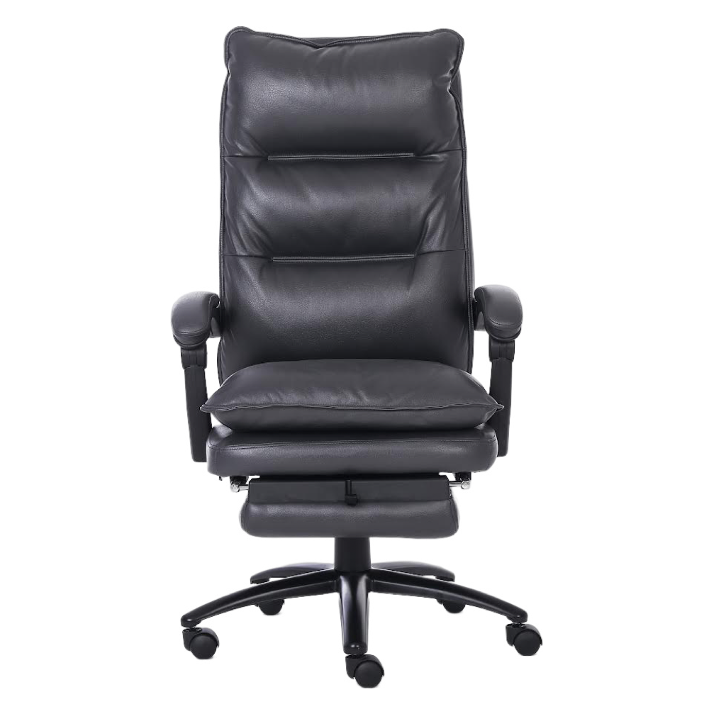 Scaun birou profesional Arka Chairs B163 imitatie piele negru, baza ...