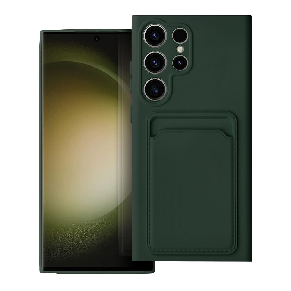 Силиконов калъф за Samsung Galaxy S23 Ultra, зелен - eMAG.bg