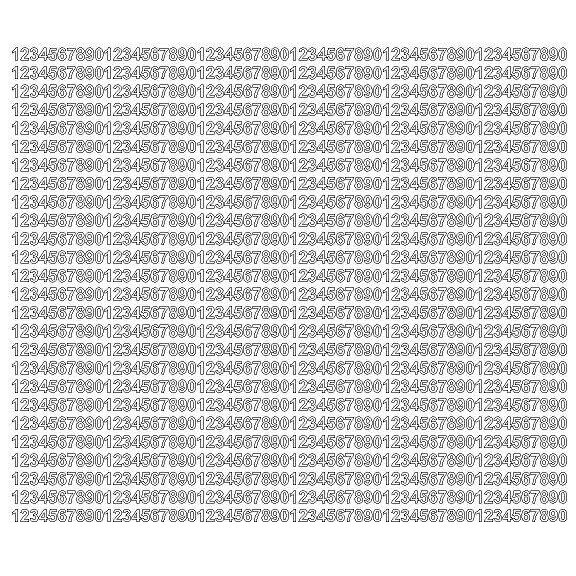 Folie cu numere autoadezive Drago, 5 mm, Alb - eMAG.ro