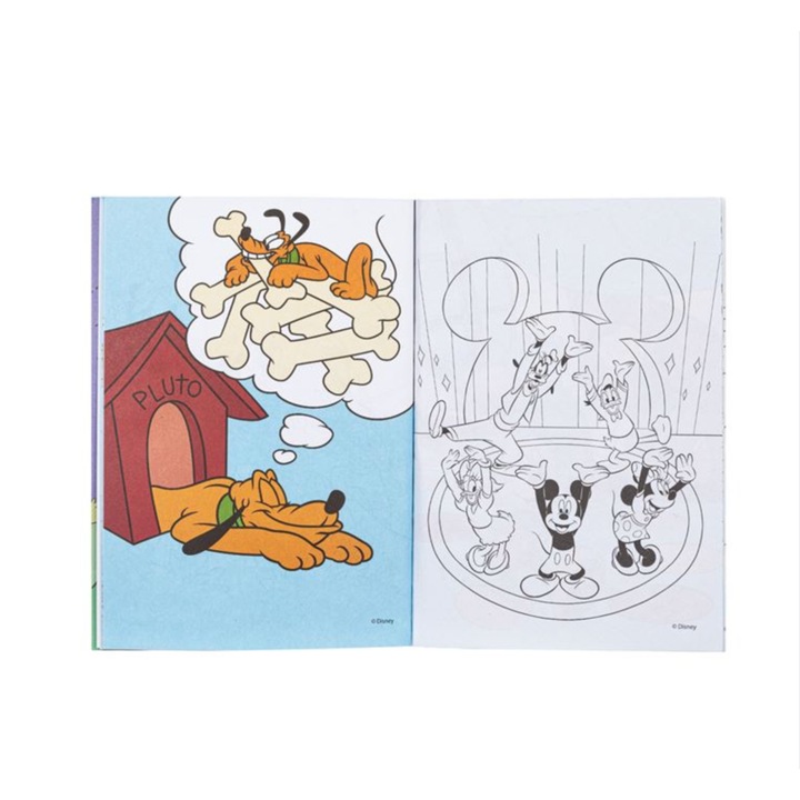 Carte de colorat cu Mickey Mouse si Fun House, 20 de pagini pline de ...