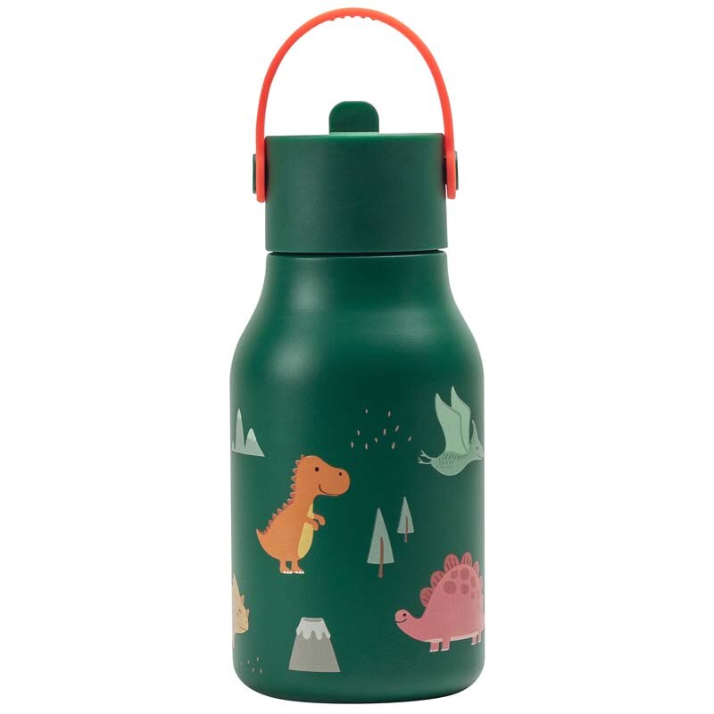 Mini-Termos - Dino, Inox, Verde, 400 ml - eMAG.ro