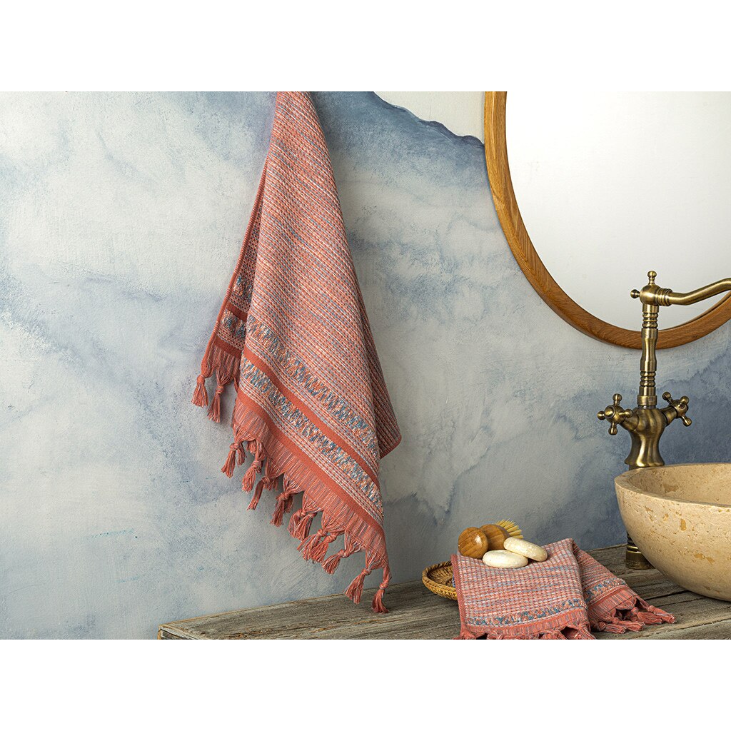 Prosop de fata, English Home, Aria, Bumbac 100%, 50x70 cm, Roz - eMAG.ro