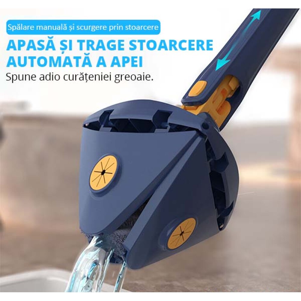 Mop triunghi extensibil Salestore.ro®, curata suprafete multiple gresie ...