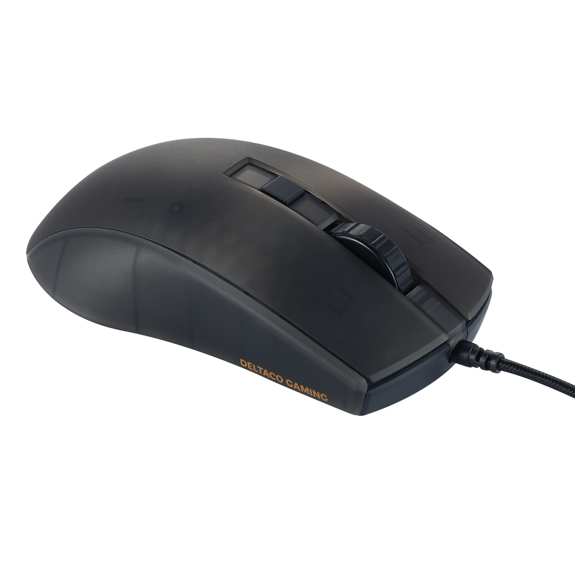 Mouse de gaming ultralight cu RGB Deltaco Gaming, semi-transparent ...