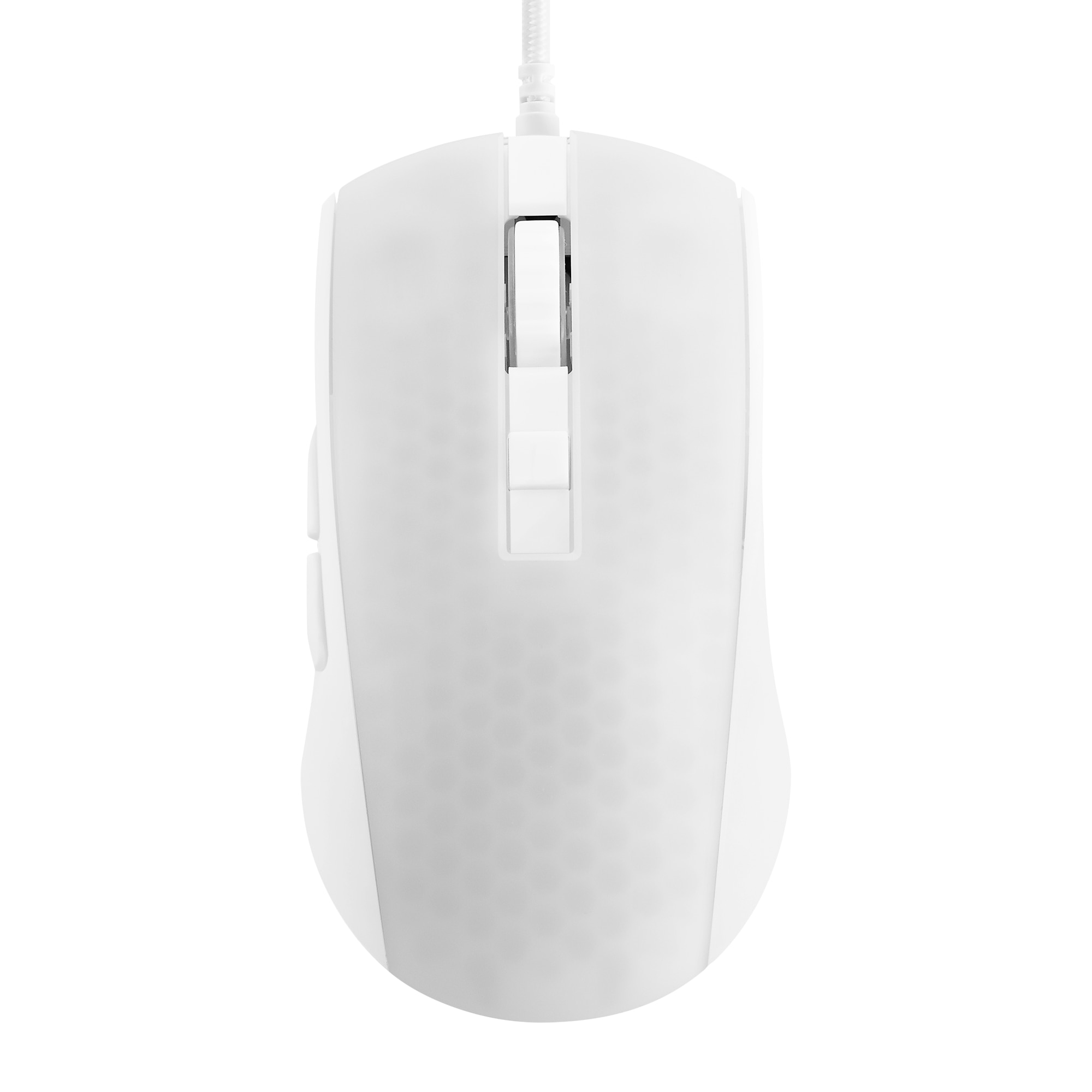 Mouse de gaming ultralight cu RGB Deltaco Gaming, semi-transparent, alb ...