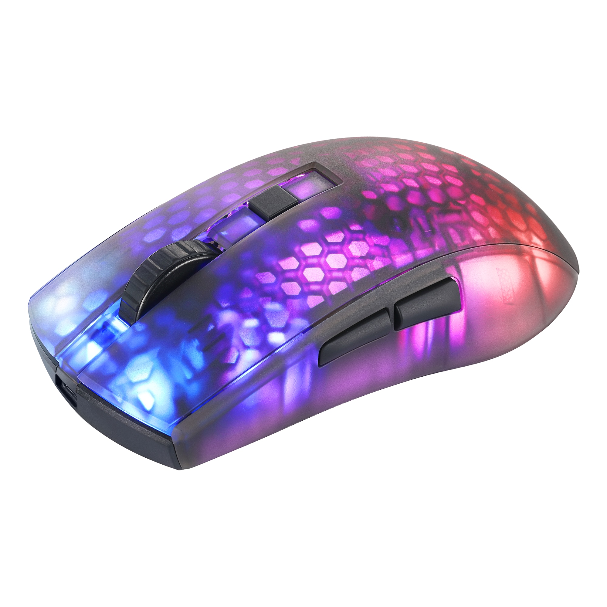 Mouse de gaming wireless ultralight cu RGB Deltaco Gaming, semi ...