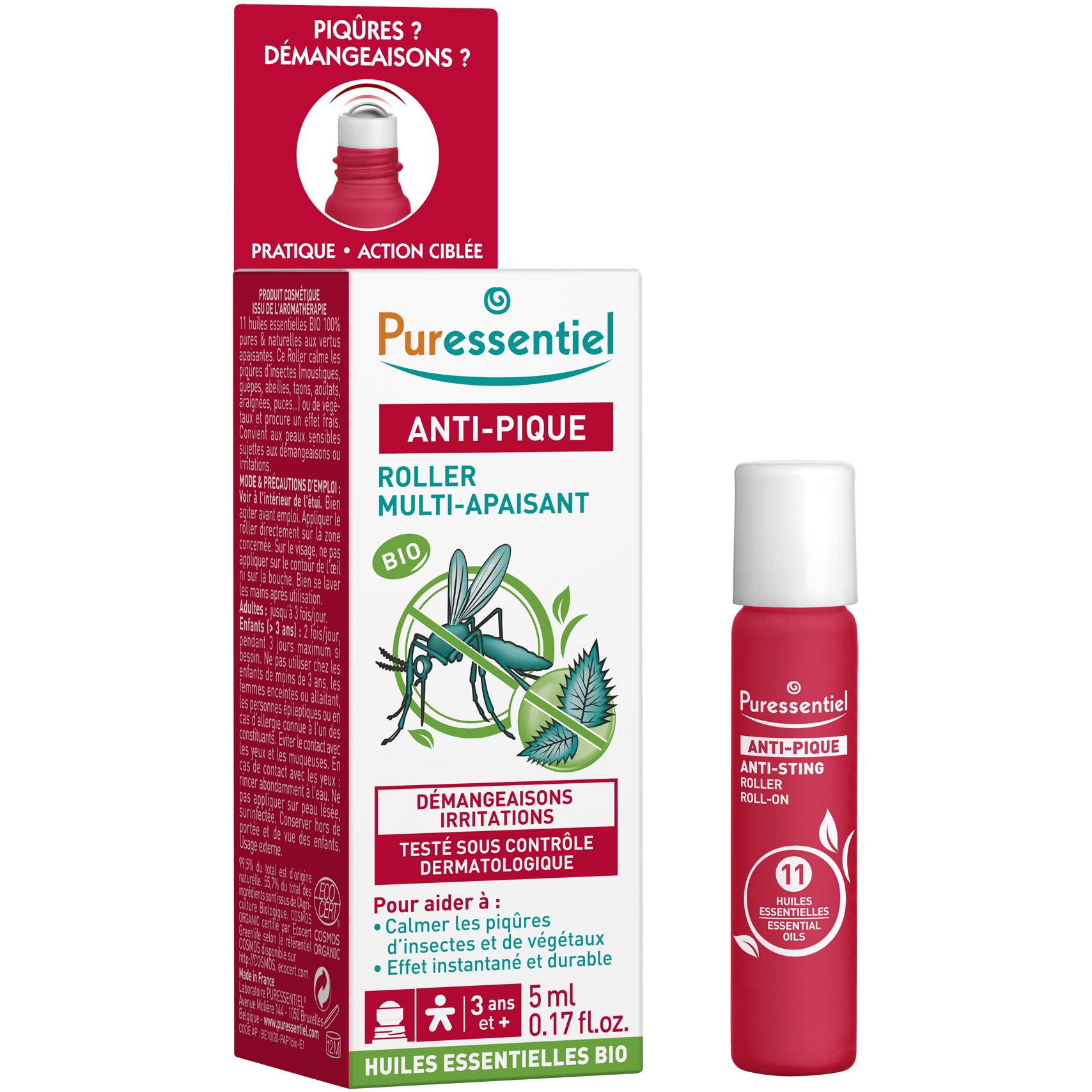 Anti-Sting Roll-on calmant, Puressentiel, 5 ml - eMAG.ro