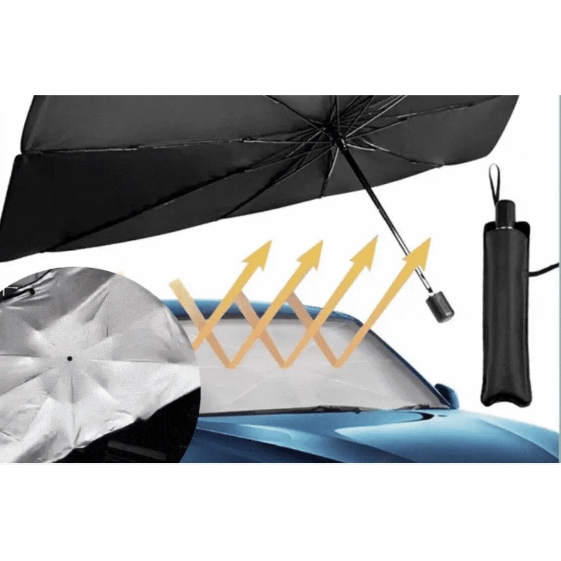 Parasolar auto tip umbrela universal - eMAG.ro