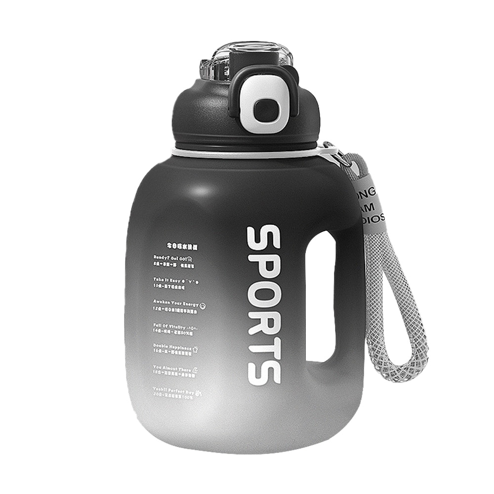 Bidon pentru apa, Sports, 1700ml, Negru - eMAG.ro