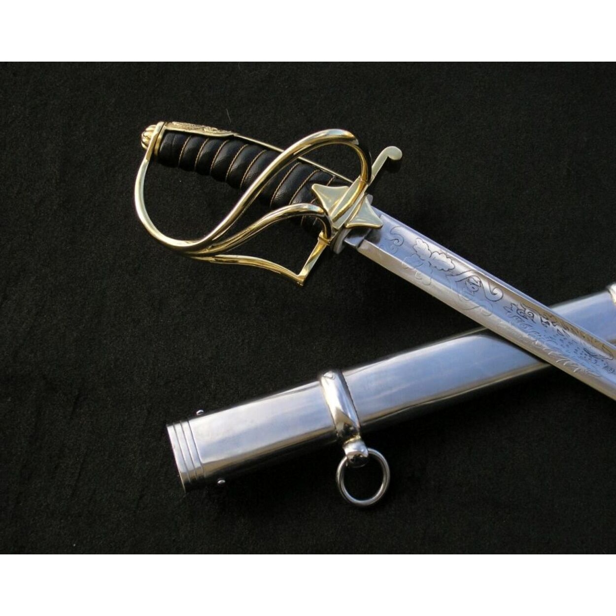 Sabie de Ofiter de Infanterie cu Teaca, de Antrenament, Otel, PS-17 ...