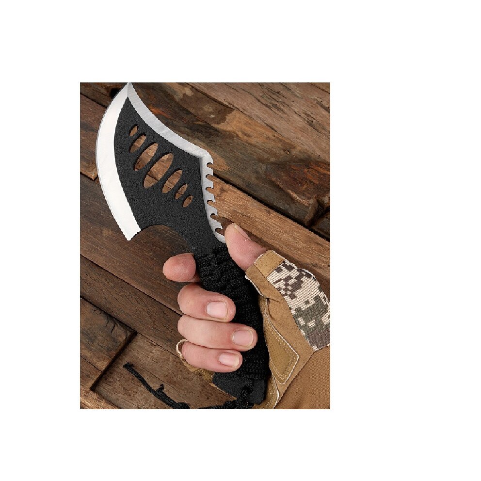 Topor camping, 27 cm, Negru/Argintiu - eMAG.ro